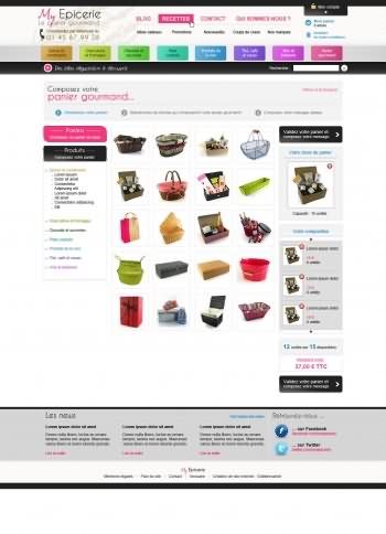 Vente de produits d'épicerie en ligne